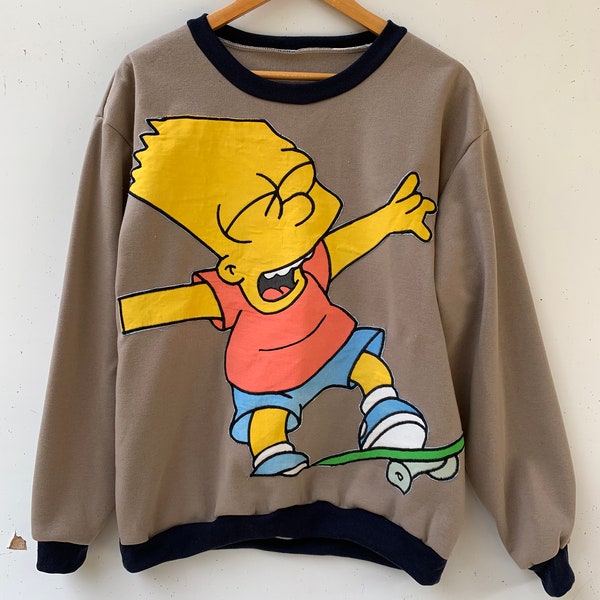 Bart Simpson Sweater - Etsy