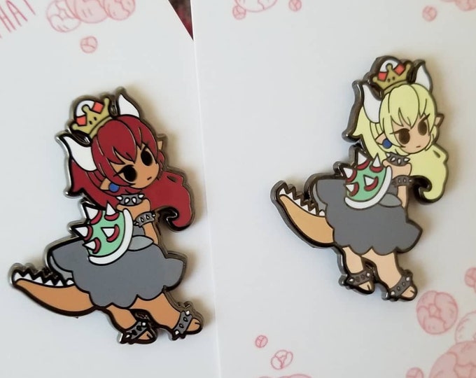 Bowsette Hard Enamel Pin - Etsy