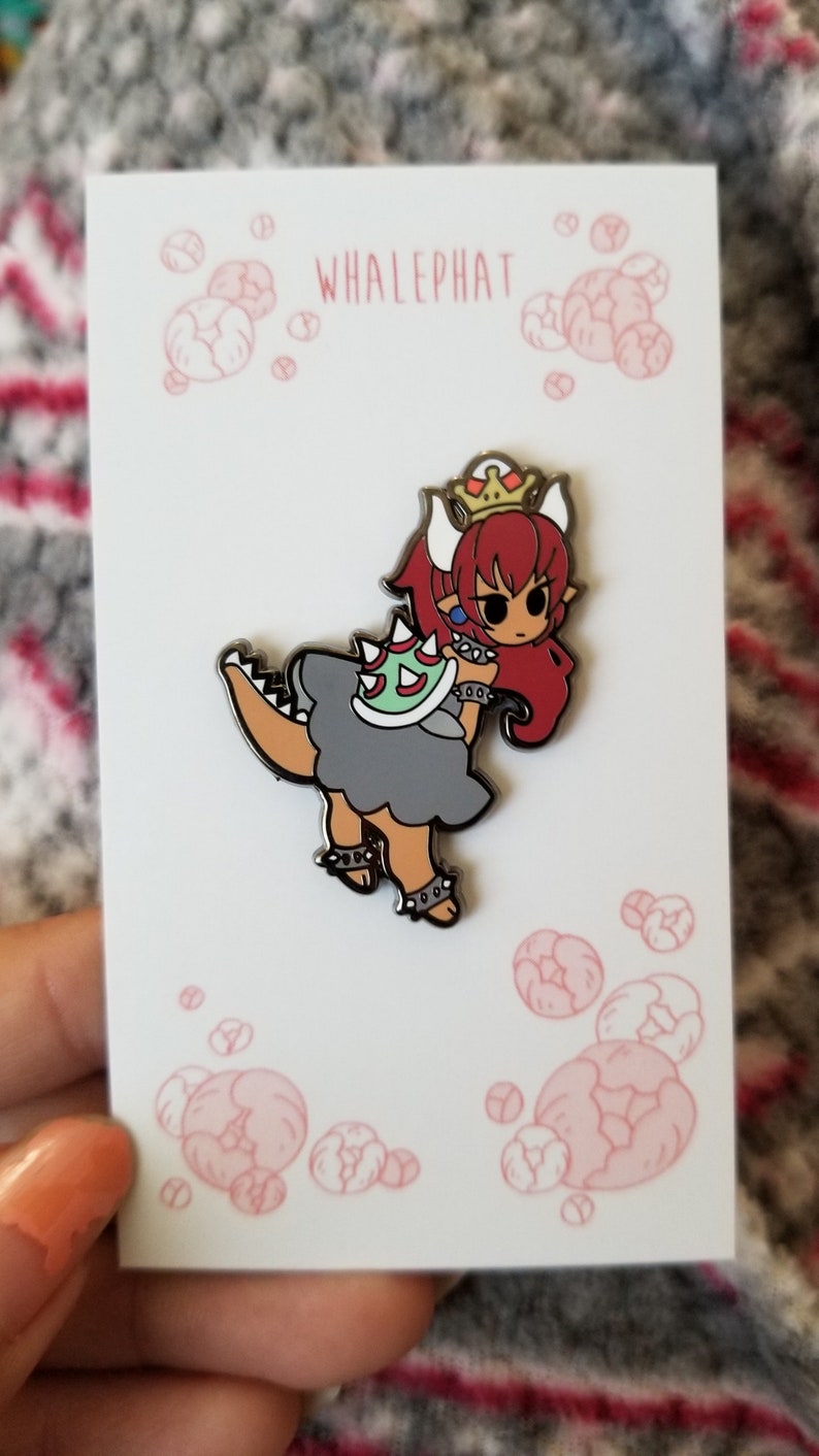 Bowsette Hard Enamel Pin | Etsy