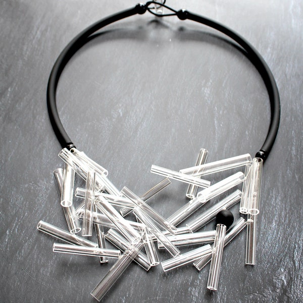 Clear Necklace - Etsy