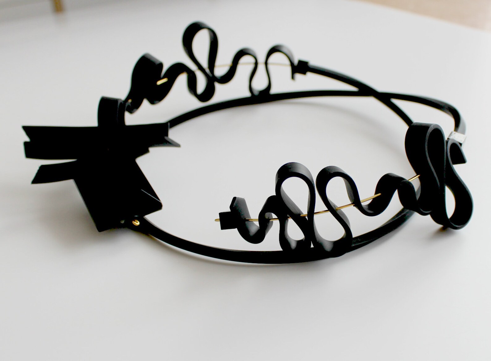 Black Contemporary Rubber Lace Necklace Statement Bib Party | Etsy