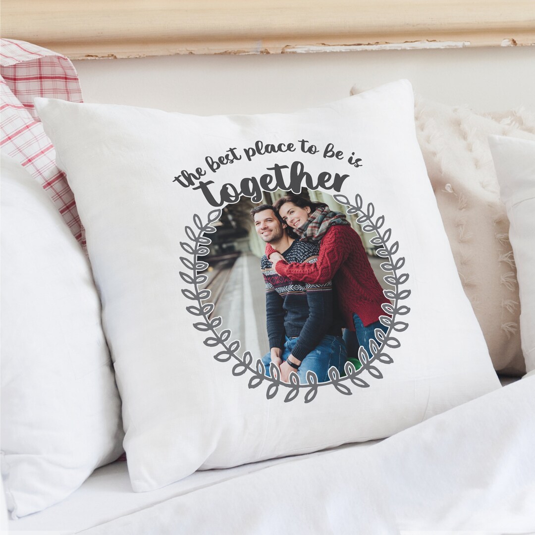 Personalised Better Together Photo Upload Cushion / Valentines Day Gift ...