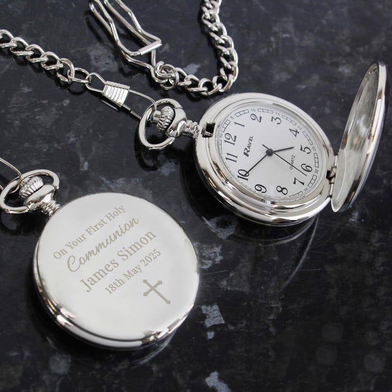 Personalised Religious Pocket Watch / Christening Gift From ...