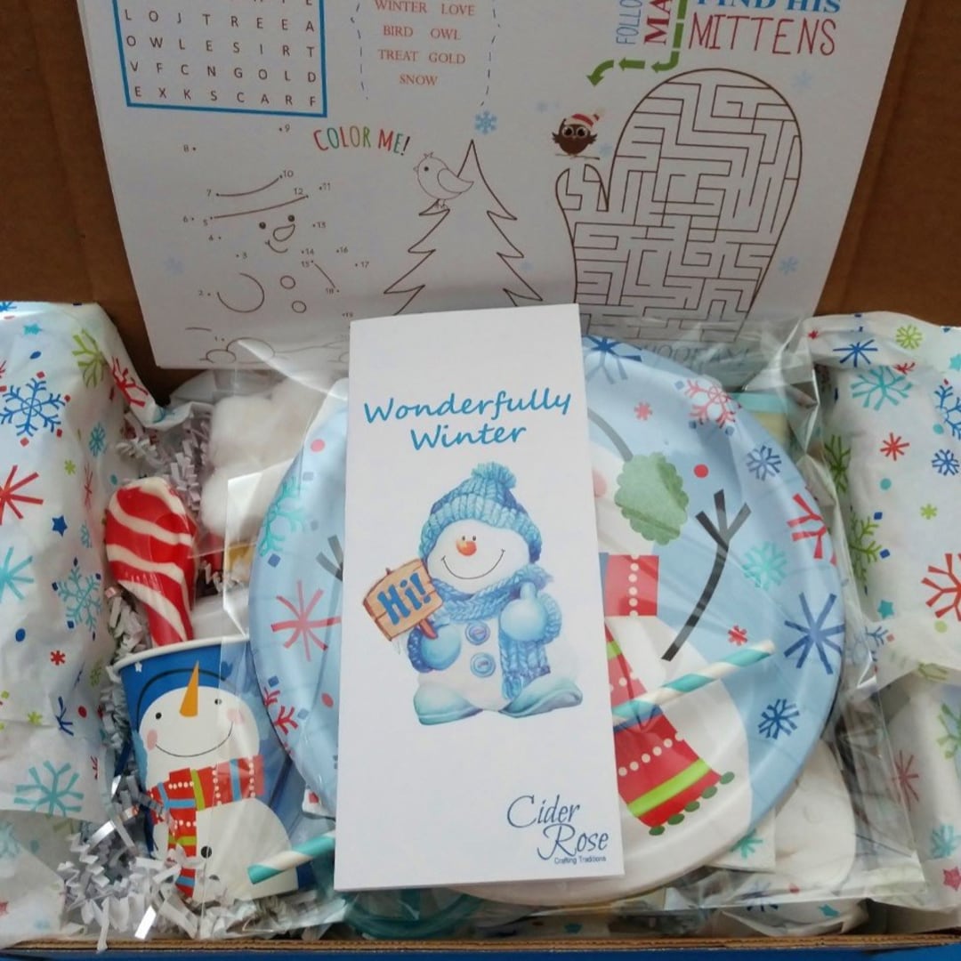 The Winter Craft Box - Christmas Craft Kit - Birthday Gift - Thinking ...