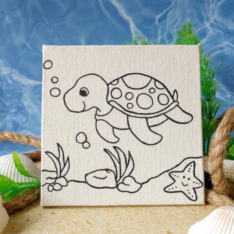 Paint Your Own Sea Turtle - Beach Party Favors - Art Party - Nautical ...