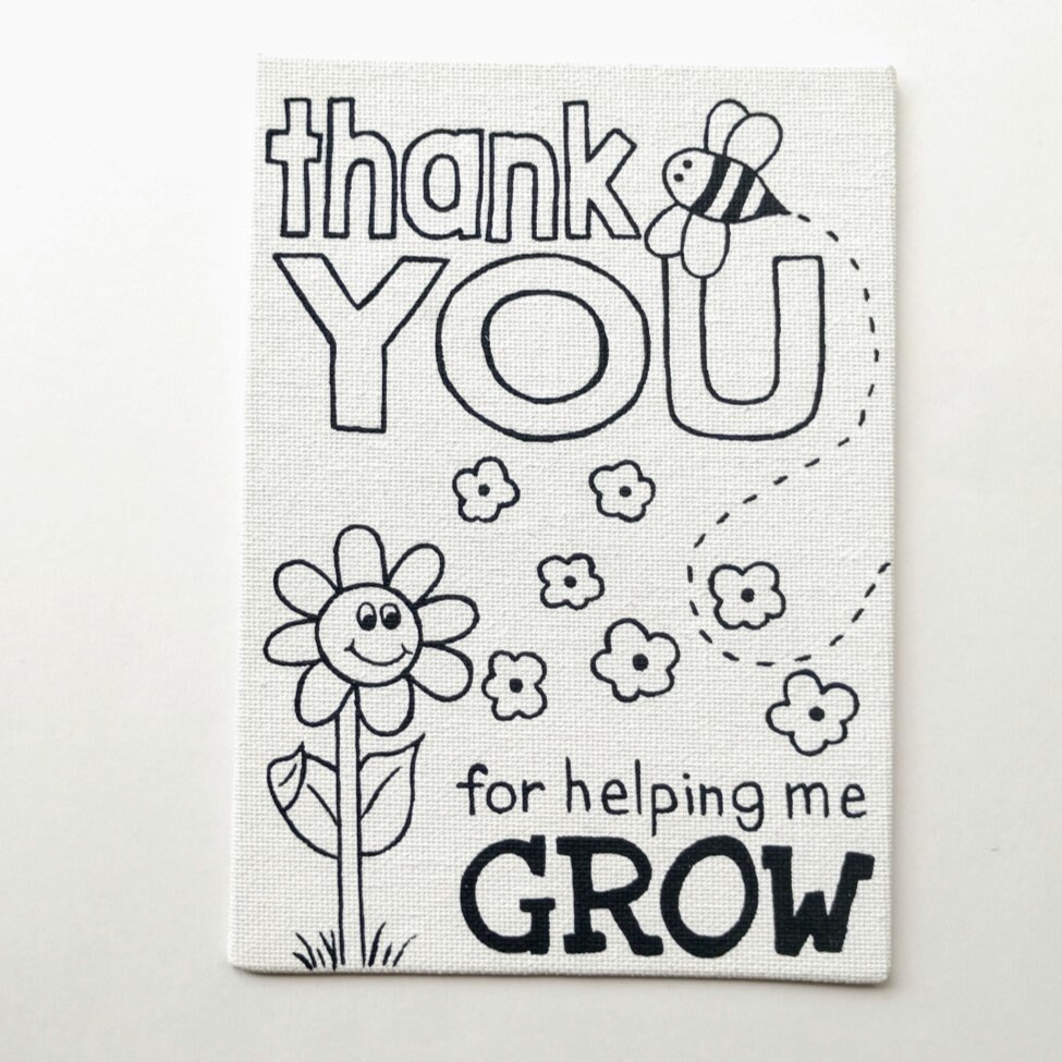 Teacher Gift - Teacher Thank You - Helping Me Grow - Teacher ...
