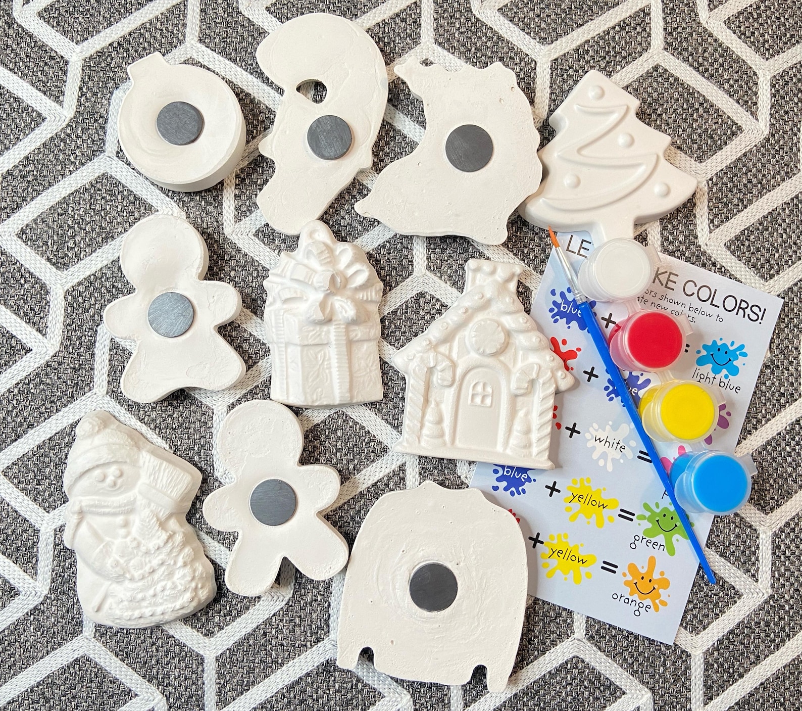 Christmas DIY Magnet Craft Kit – Holiday Kids’ Party Favor, Stocking ...