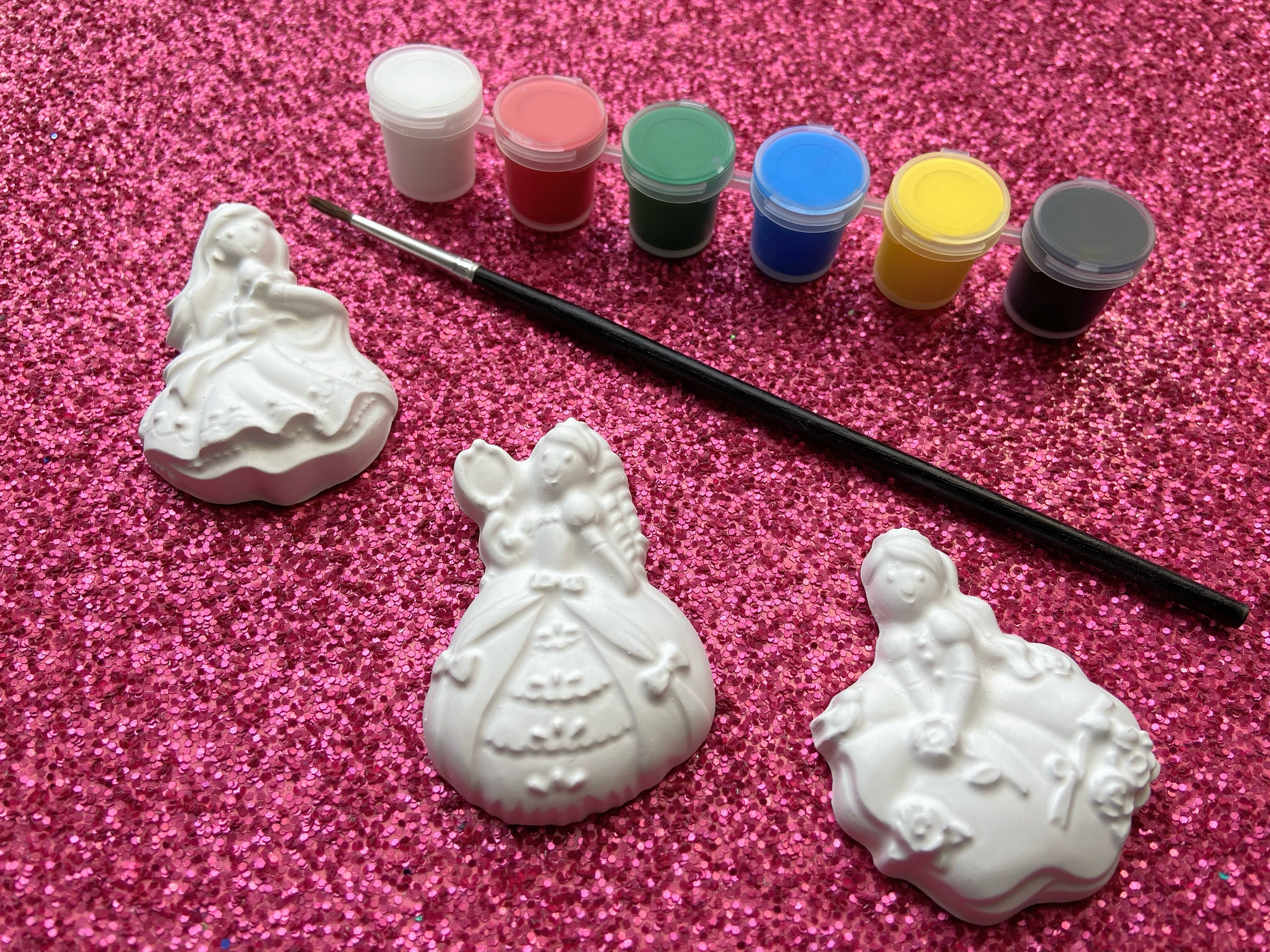 DIY Princess Magnet Set Kids Craft Kit Art Party - Etsy