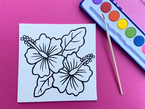 How To Draw A Hawaiian Flower For Kids