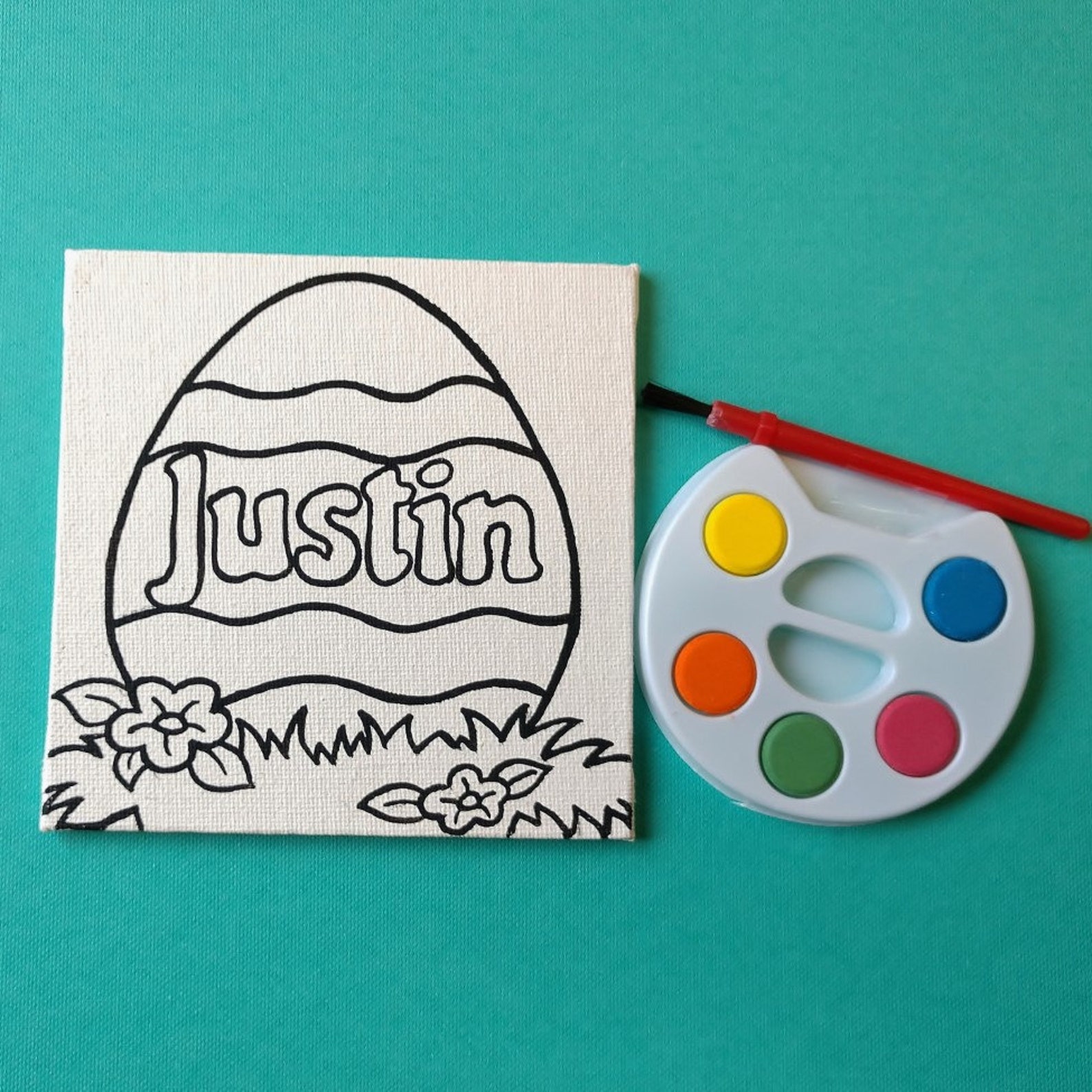 Custom Name Easter Egg Paint Your Own Easter Egg Kids Easter - Etsy