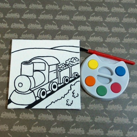 Paint Your Own Train Train Party Train Gift Art Party | Etsy