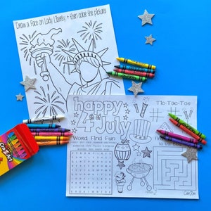 4th of July Kids Activity and Coloring Pages - 4th of July Printable ...