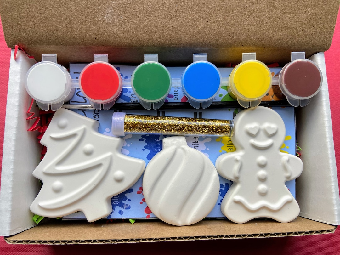 Christmas Paint Your Own Magnet Kit - Unique Gifts - Stocking Stuffers ...