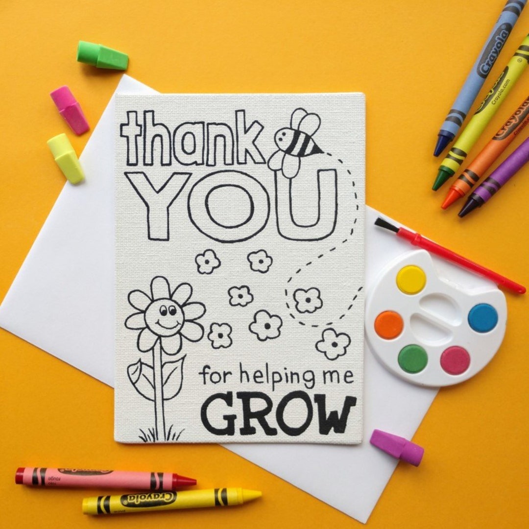 Teacher Gift - Teacher Thank You - Helping Me Grow - Teacher ...