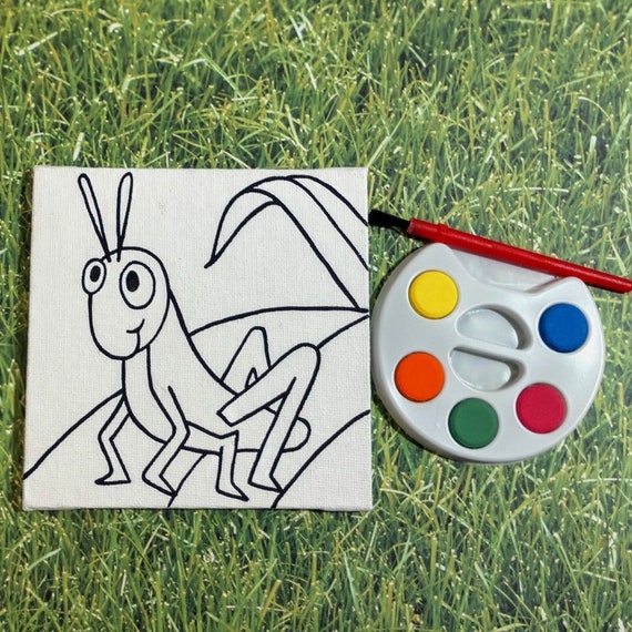 DIY Grasshopper Paint Kit Bug Party Kids Party Favors - Etsy