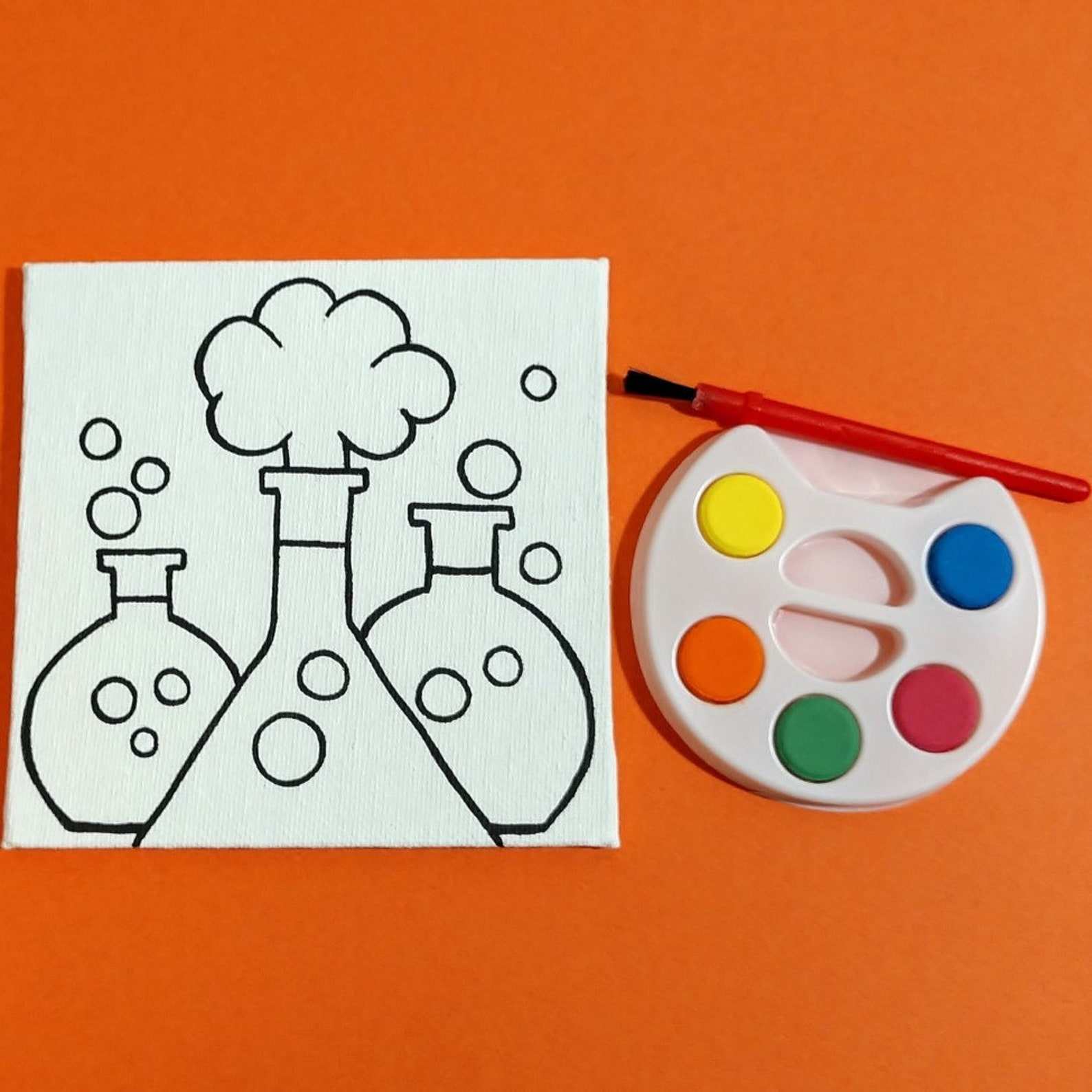 DIY Beaker Paint Set Mad Scientist Science Party Favors - Etsy