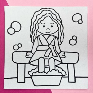 Set of 3 Spa Party Canvases - Pamper Party Favors - Spa Birthday Party ...