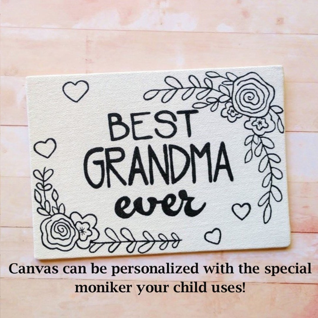 Personalized DIY Grandma Card - Best Grandma Ever Card - Great Grandma ...