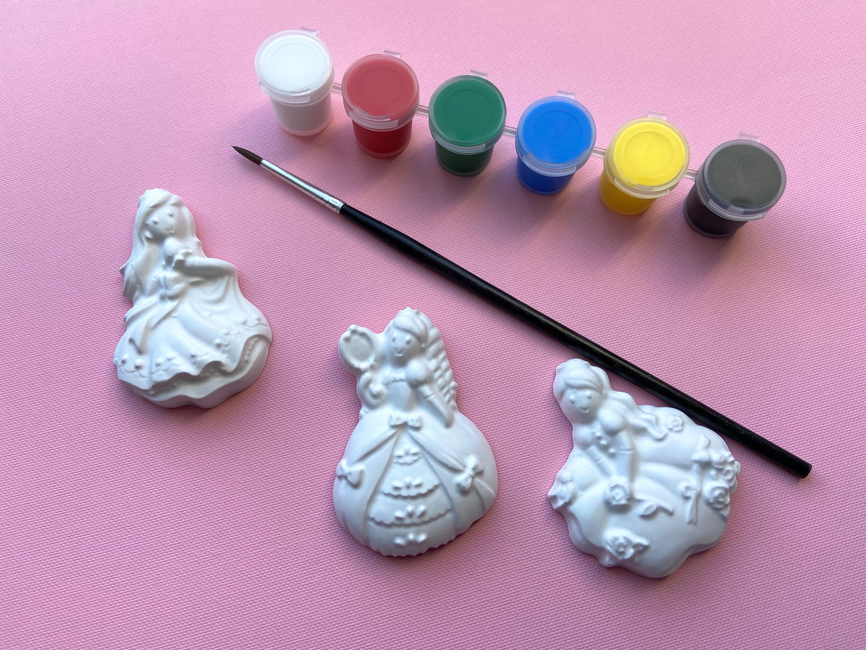 DIY Princess Magnet Set Kids Craft Kit Art Party - Etsy