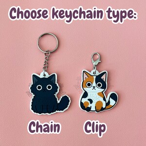Personalized Cat Keychain for Cat Moms, Custom Cat Keychains, Custom ...