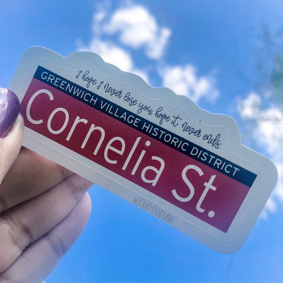 Craft Supplies & Tools 16th Ave laptop water bottle sticker Cornelia St ...