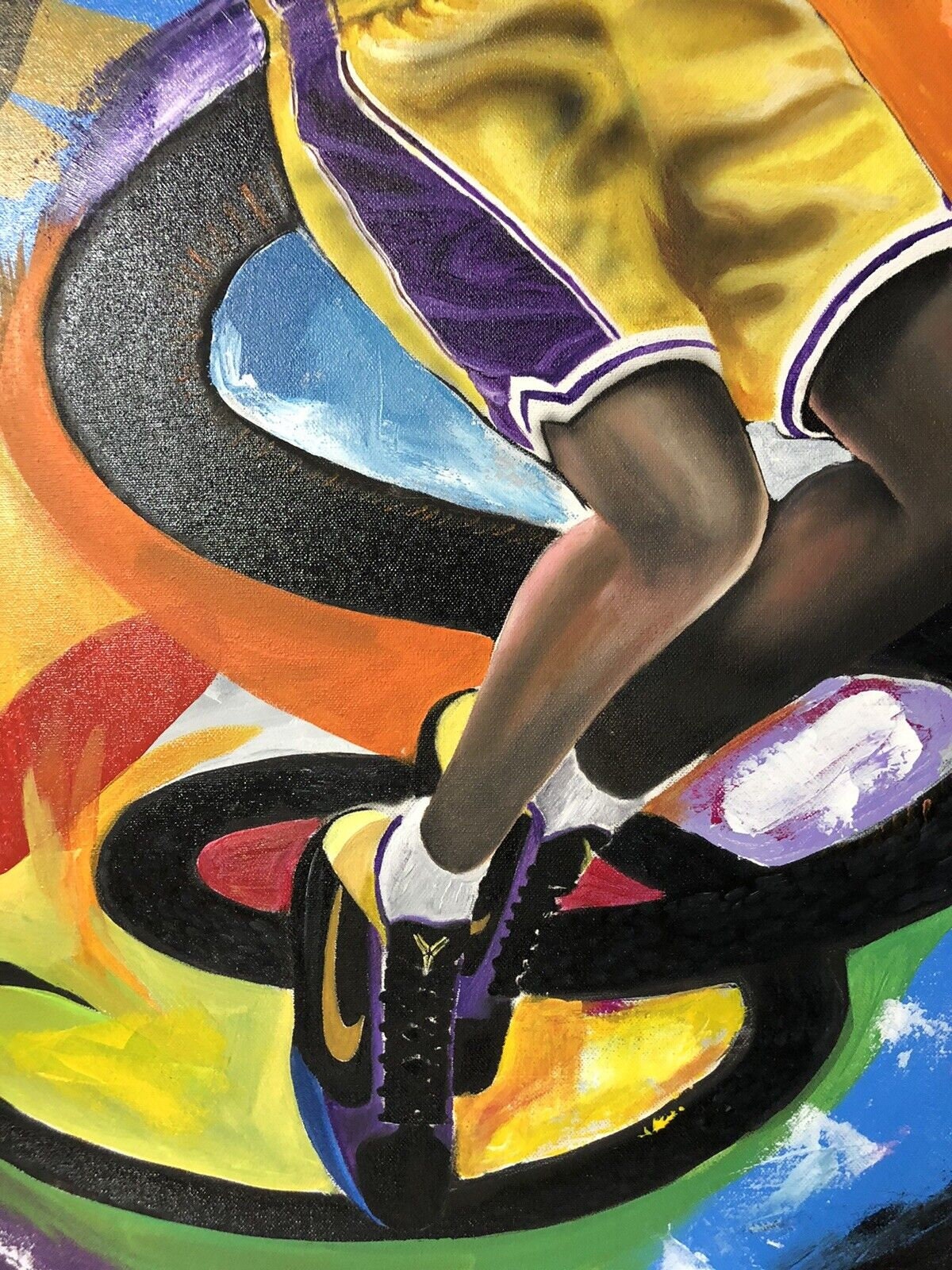 Kobe Bryant Abstract 24x36 Oil Painting - Etsy
