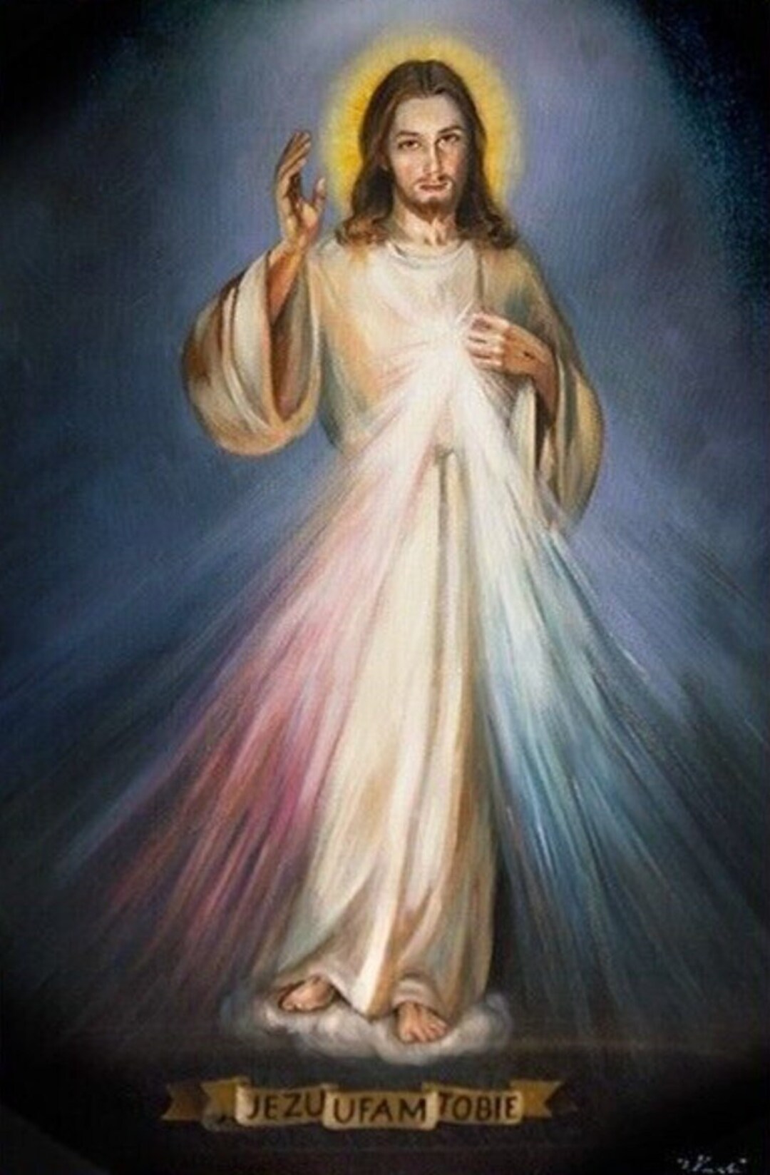 Merciful Jesus 90x120cm Oil Painting on Canvas With Frame - Etsy Canada