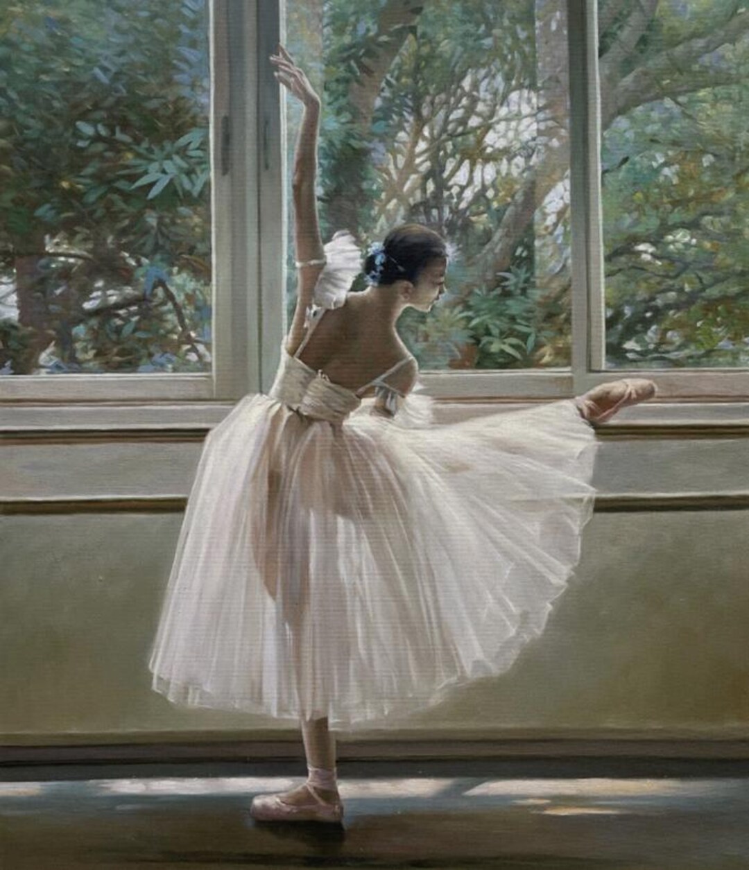 Classical Dancer Ballerina, Oil on Canvas - Ballerina Painting on ...