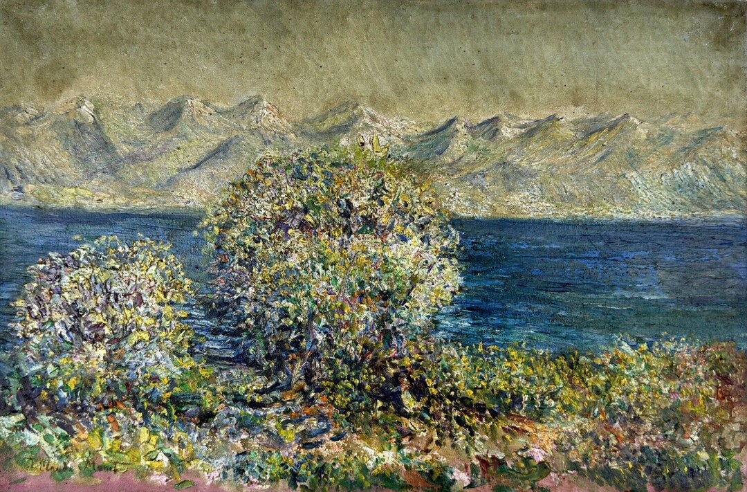 Landscape Trees After Monet Painting Oil Painting on Canvas / Trees Oil ...