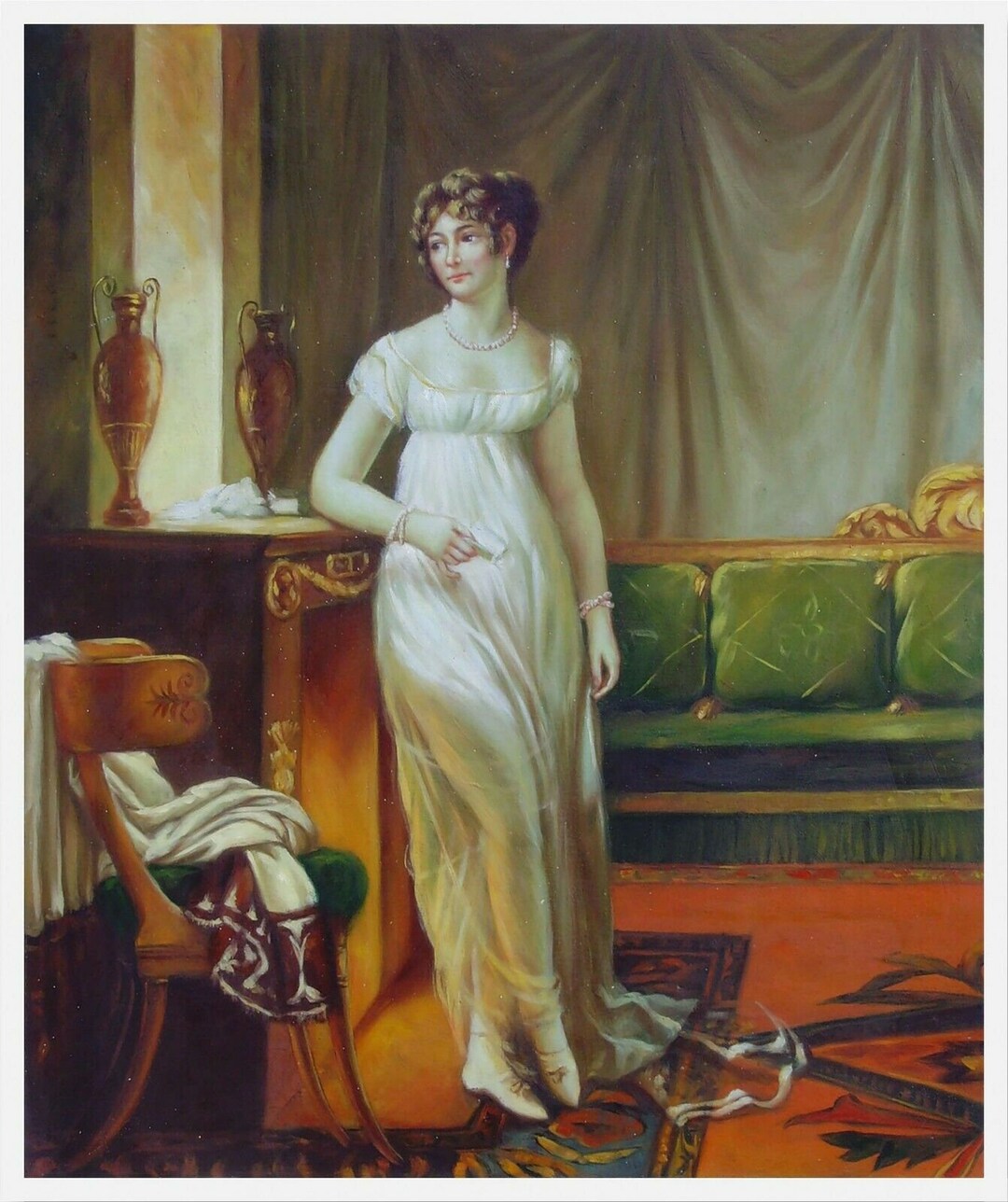 Portrait Madame Charles-maurice De Talleyrand Painting Oil on Canvas ...