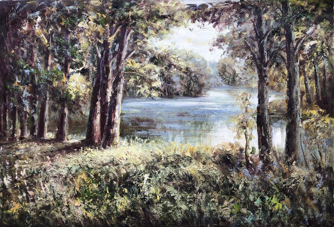 Spring in the Forest, Original Oil Painting on Canvas / Spring ...