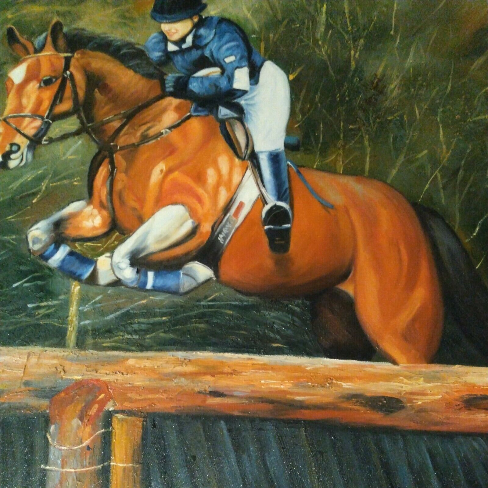 Horse Rider Oil Painting on Canvas - Etsy