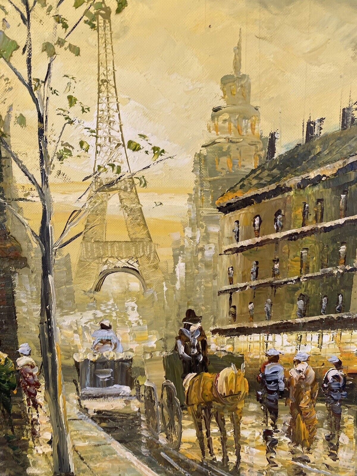 Paris Impressionist Street Scene PARIS OIL PAINTING Signed - Etsy