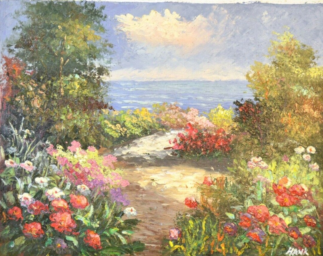 Seascape Sea View Oil Painting on Canvas Signed / Hand Painted Oil ...