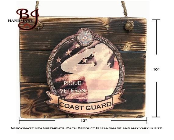 Handmade Welcome National Guard Proud Veteran sign smoked wood with ...