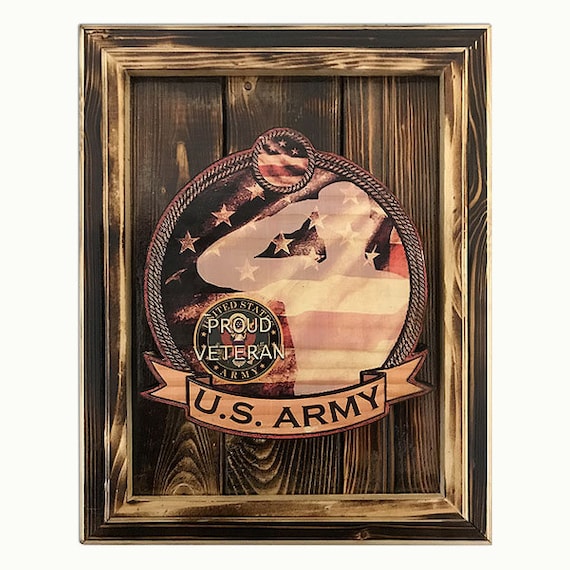 Handmade Welcome National Guard Proud Veteran sign smoked wood with ...