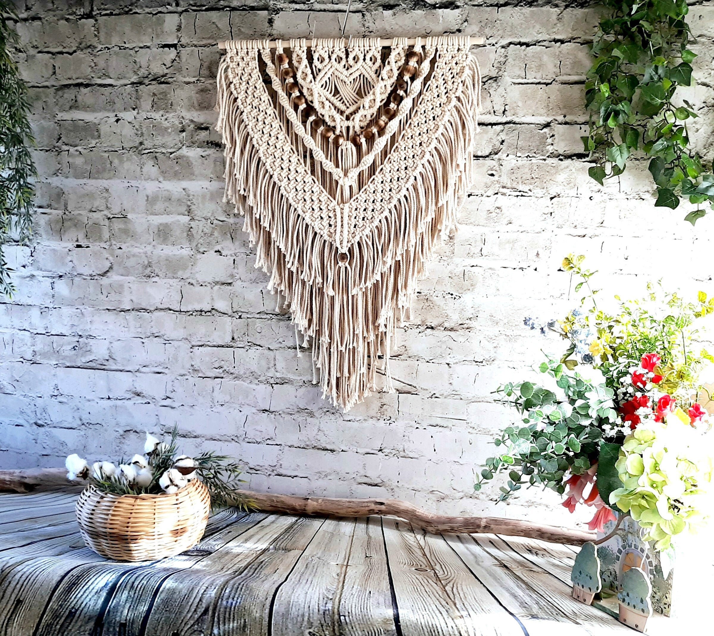 Small Macrame Wall Hanging Home Sweet Home Decor Custom | Etsy