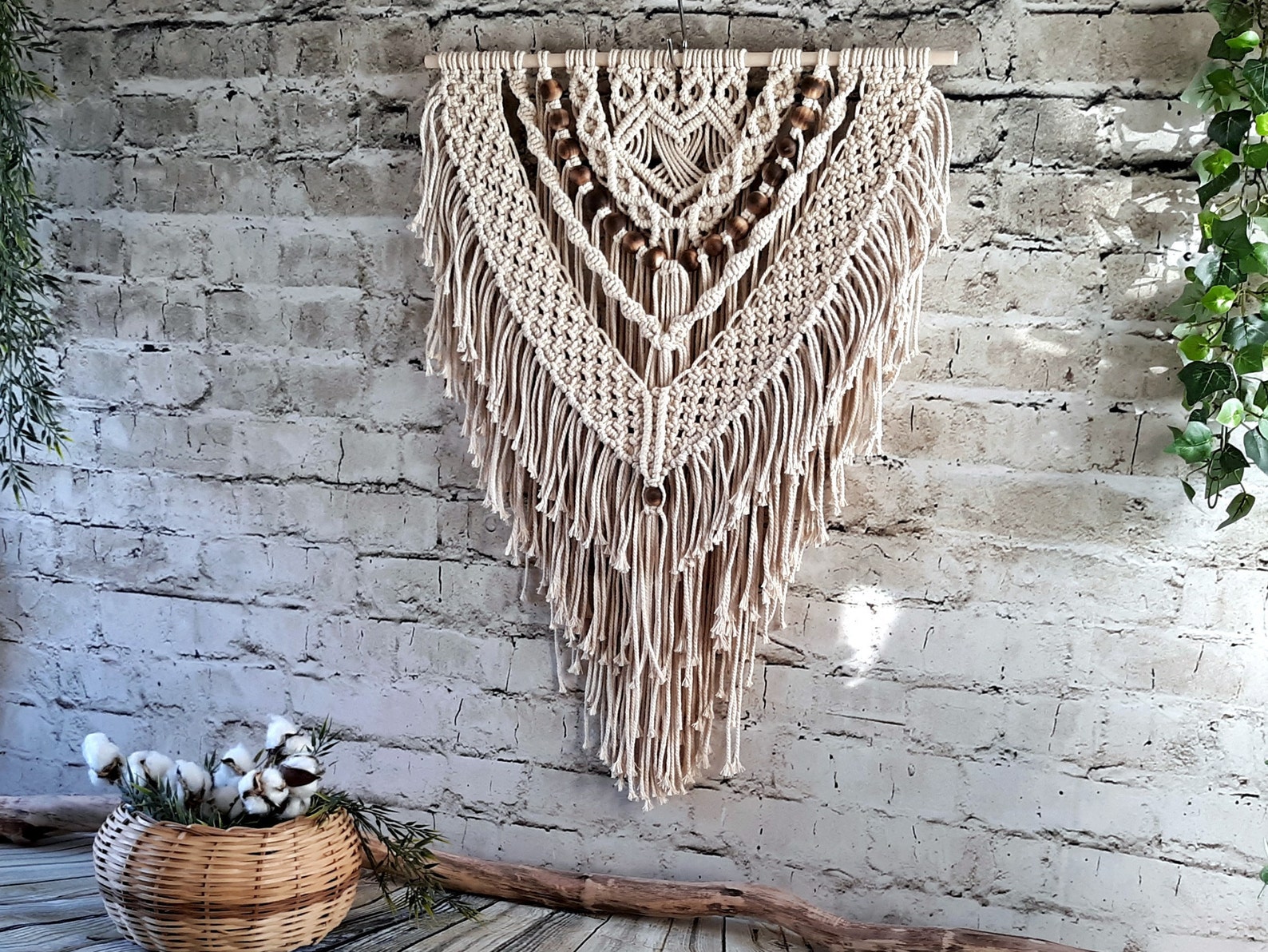 Small Macrame Wall Hanging Home Sweet Home Decor Custom | Etsy