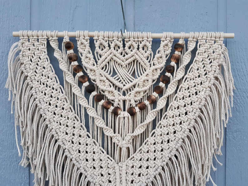 Small Macrame Wall Hanging Home Sweet Home Decor Custom | Etsy