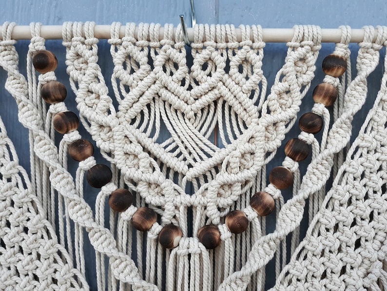 Small Macrame Wall Hanging Home Sweet Home Decor Custom | Etsy