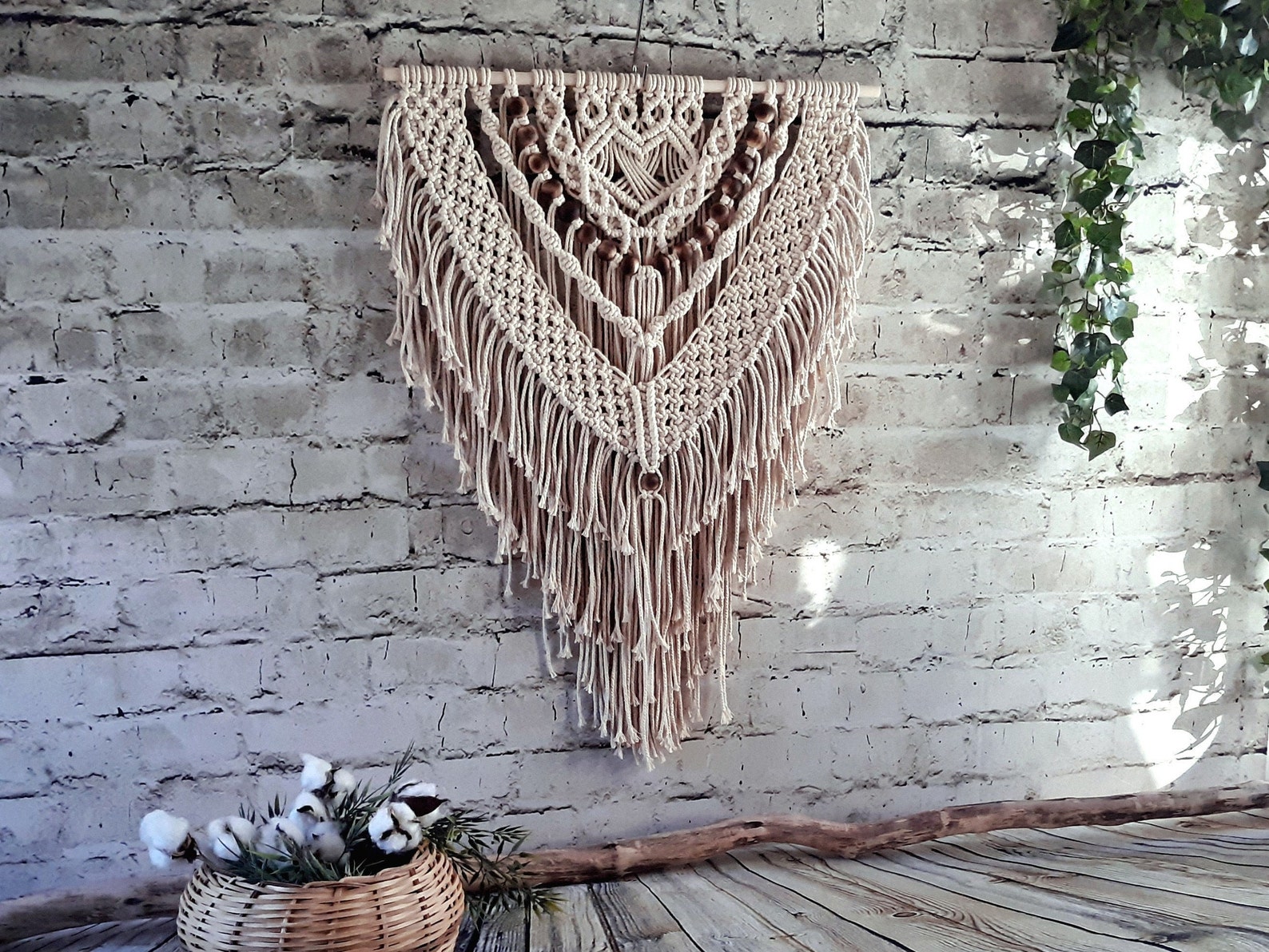 Small Macrame Wall Hanging Home Sweet Home Decor Custom | Etsy