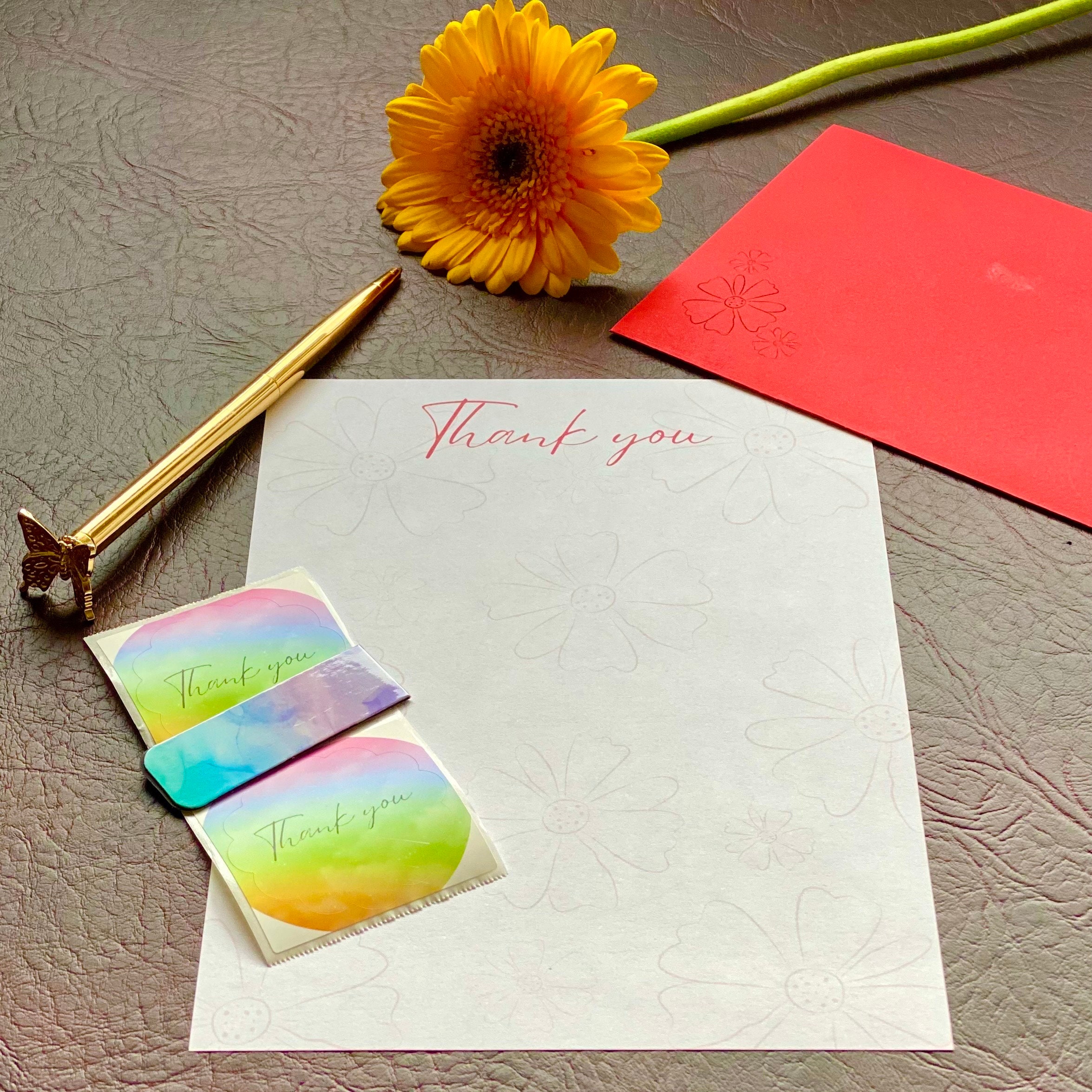 Thank You Letter Writing Set. Perfect Gift. A5 Shiro Tree Free Paper ...