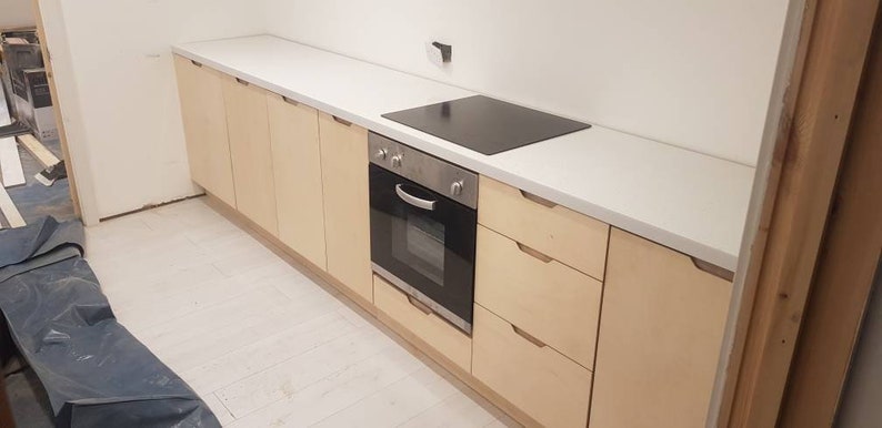 Birch Plywood Kitchens Base and Wall Units 300 Pound per Foot. Tall ...