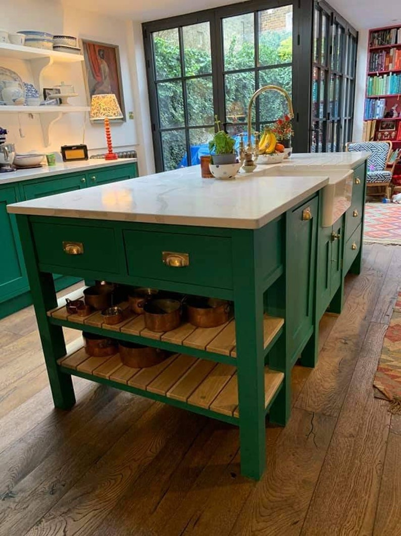 Kitchen Island Hand Made Bespoke Extending Islands Hand | Etsy UK