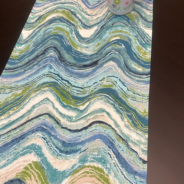 Blue Table Runner - Etsy