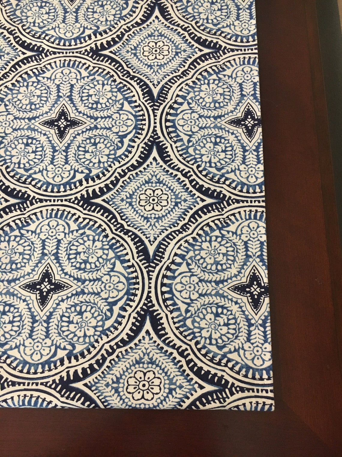 Gorgeous Indigo Medallions Table Runner. Pillow Covers. Blue - Etsy