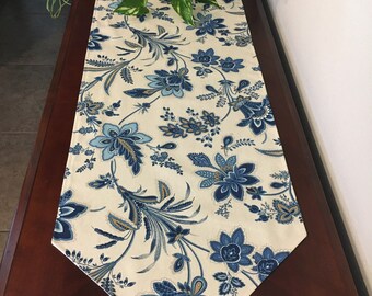 Blue Table Runner | Etsy