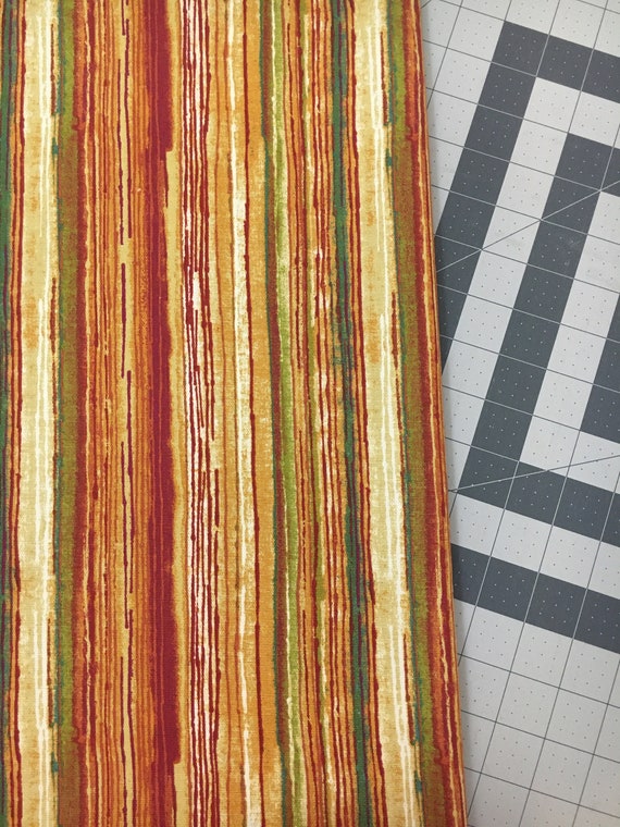 Stripes in multi colors red orange yellow green table | Etsy