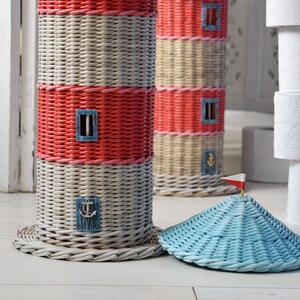 Lighthouse Decor Storage Toilet Paper Lighthouse Figurines Funny Toilet ...