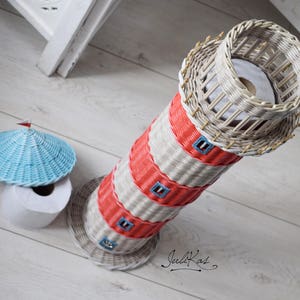 Lighthouse Decor Storage Toilet Paper Lighthouse Figurines Funny Toilet ...